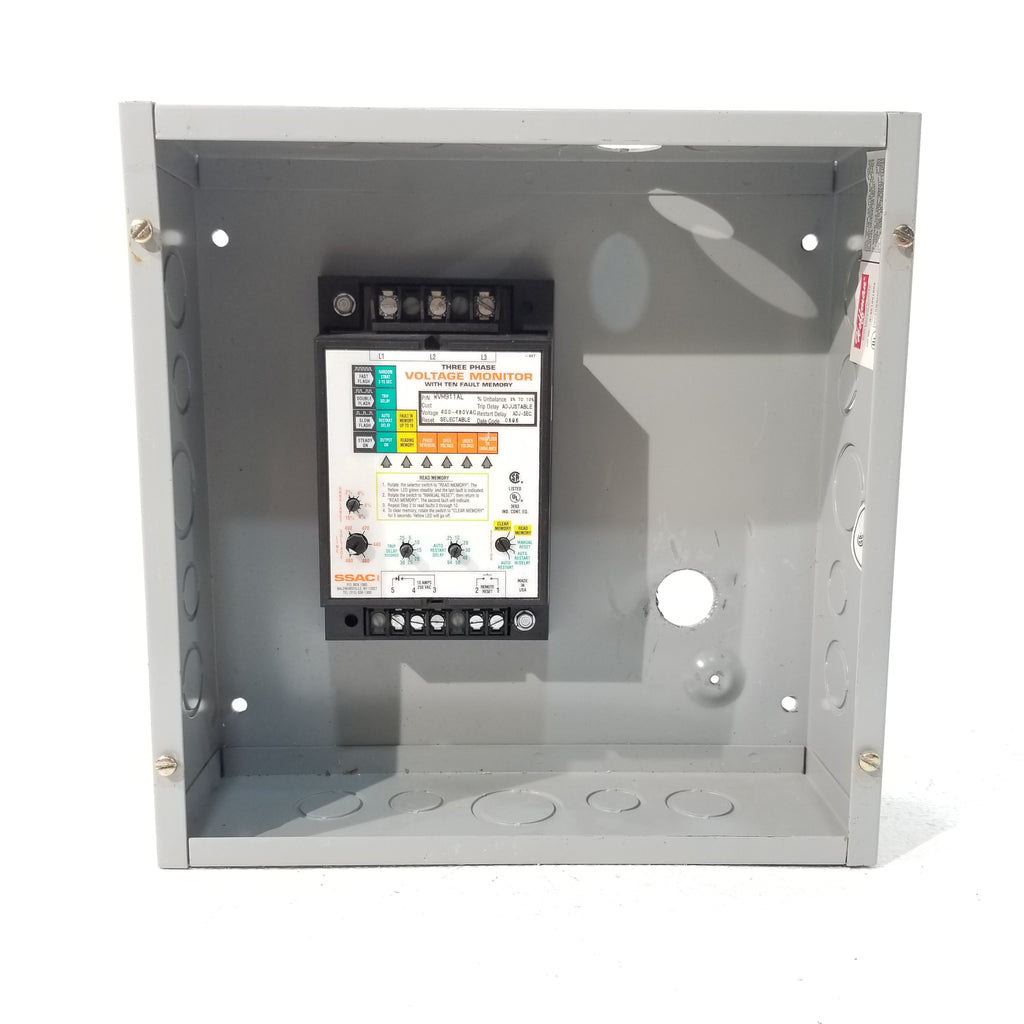 SSAC 3 Phase Voltage Monitor With Ten Fault Memory 250 Volt 10 Amp – IndSurp