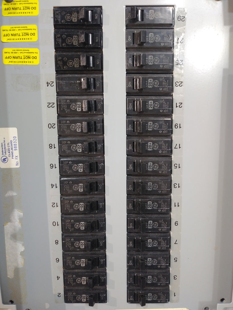 GE Panel With Breakers 225 Amps 240/120 Volts – IndSurp