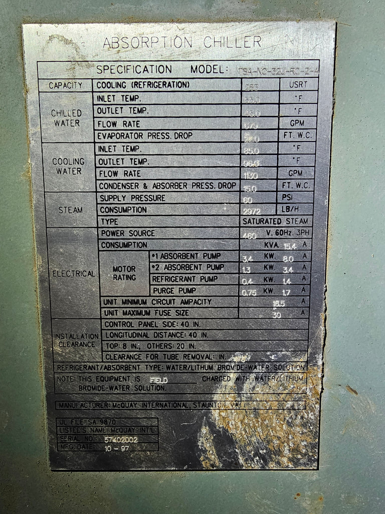 McQuay Air Conditioning Centrifugal Chiller Controller Interface – IndSurp