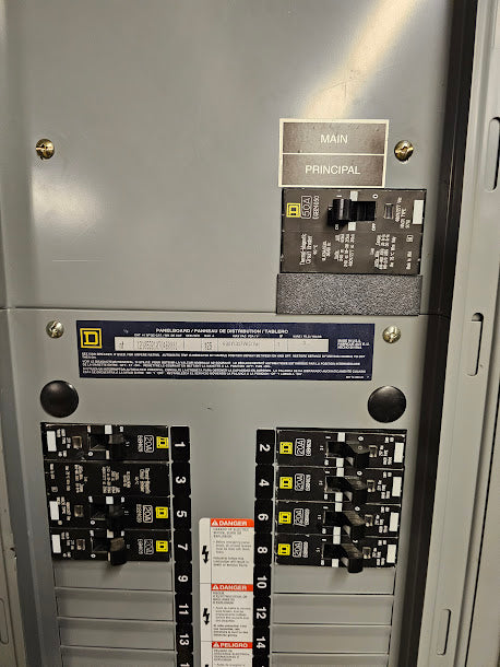Square D NF 125 Amp Main Panel 600Y/347 Volt 1 Phase 3 Wire – IndSurp