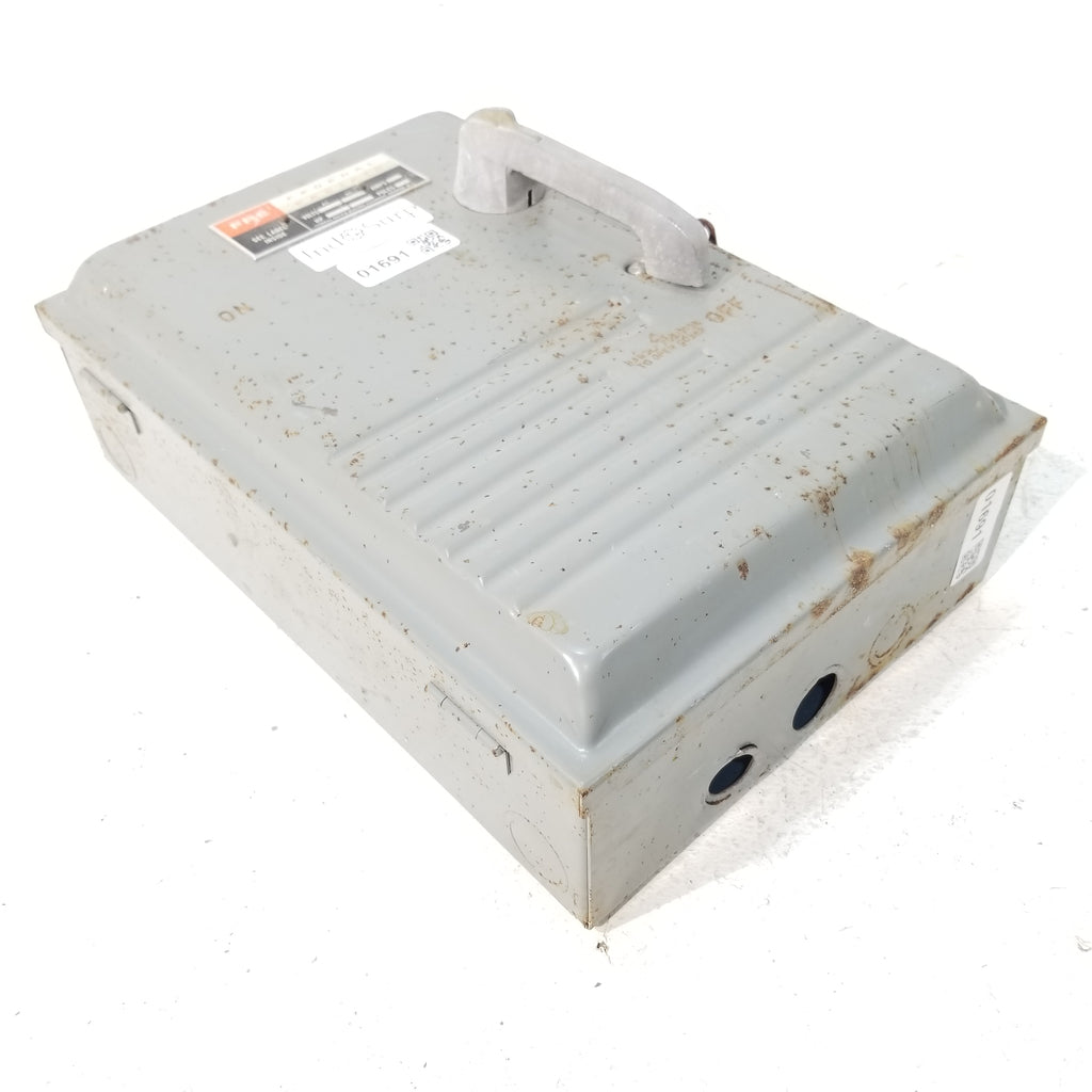Federal Pacific Disconnect 30 Amp 600 Volt 3 Phase 2 HP – IndSurp