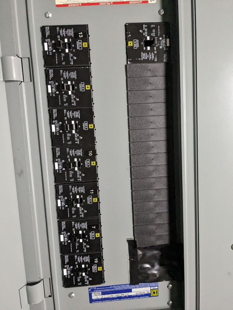 Square D NF 400 Amp Panel With Breakers! 600Y/347 V 3 Phase 4 Wire ...