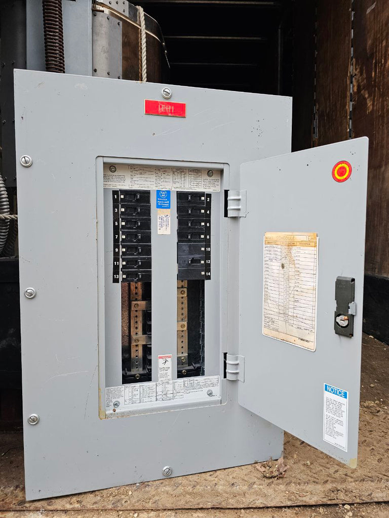 Westinghouse PRL2 Panel With Breakers 100 Amp 480/277 Volt 3 Phase 4 w ...