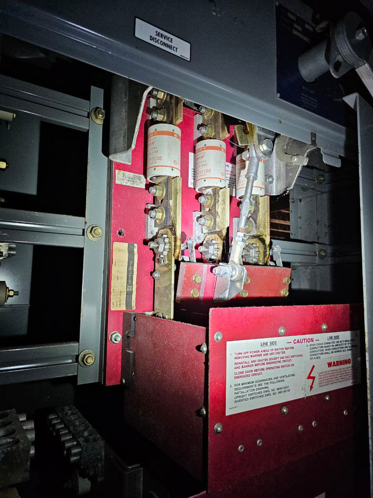 Square D 2500 Amp Switchgear 1200 Amp Disconnect With 2-1200 Amp switc ...