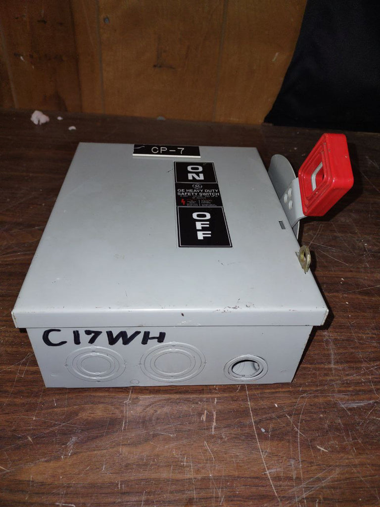 GE Disconnect 30 Amp 600 Volt Max.HP 30 Model 10 Cat# THN3361 – IndSurp