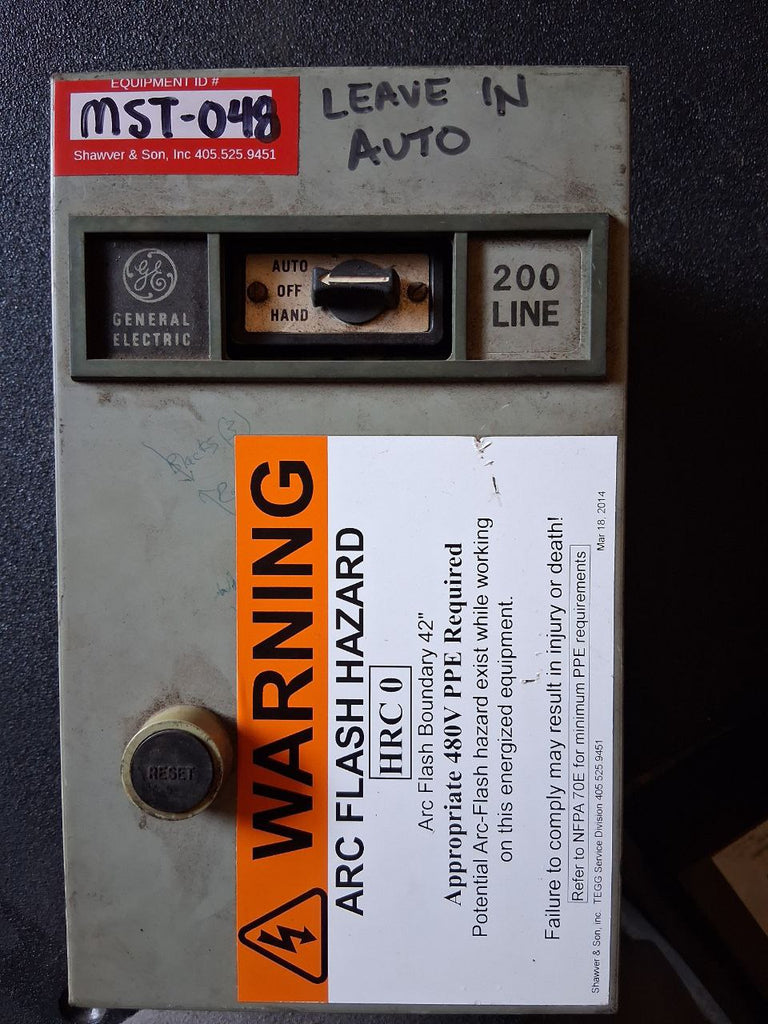 GE Magnetic Starter Control – IndSurp