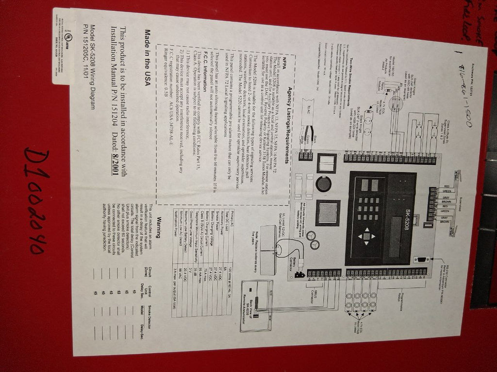 Silent Knight Fire Alarm Control Communicator Model SK-5208 – IndSurp