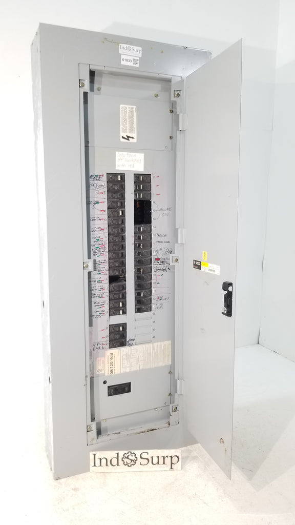 GE Panel With 200 Amps Main & Breakers 208Y/120 Volts 3 Phase 4 Wire ...