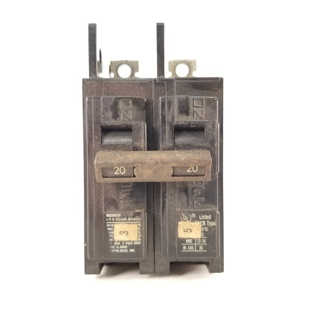 ITE Circuit Breaker 20 Amp 120/240 Volt 2 Pole Bolt On – IndSurp