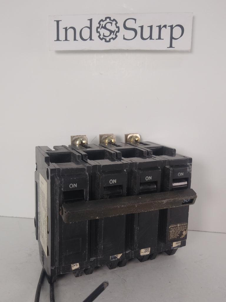GE THQB Circuit Breaker 50 Amp 240 Volt 3 Pole Bolt OnOn – IndSurp