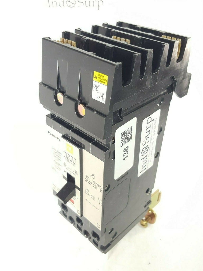 Square D FGA34100 3 Pole 100 Amp Power-Pact I-Line Circuit Breaker ...