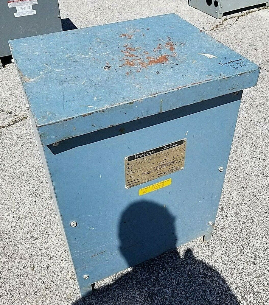 Powerformer Transformer 480-208/120 Volts Cat# 223-3194 30 KVA – IndSurp