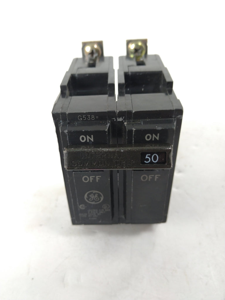 GE THQB Circuit Breaker 50 Amp 120/240 Volt 2 Pole Bolt On – IndSurp