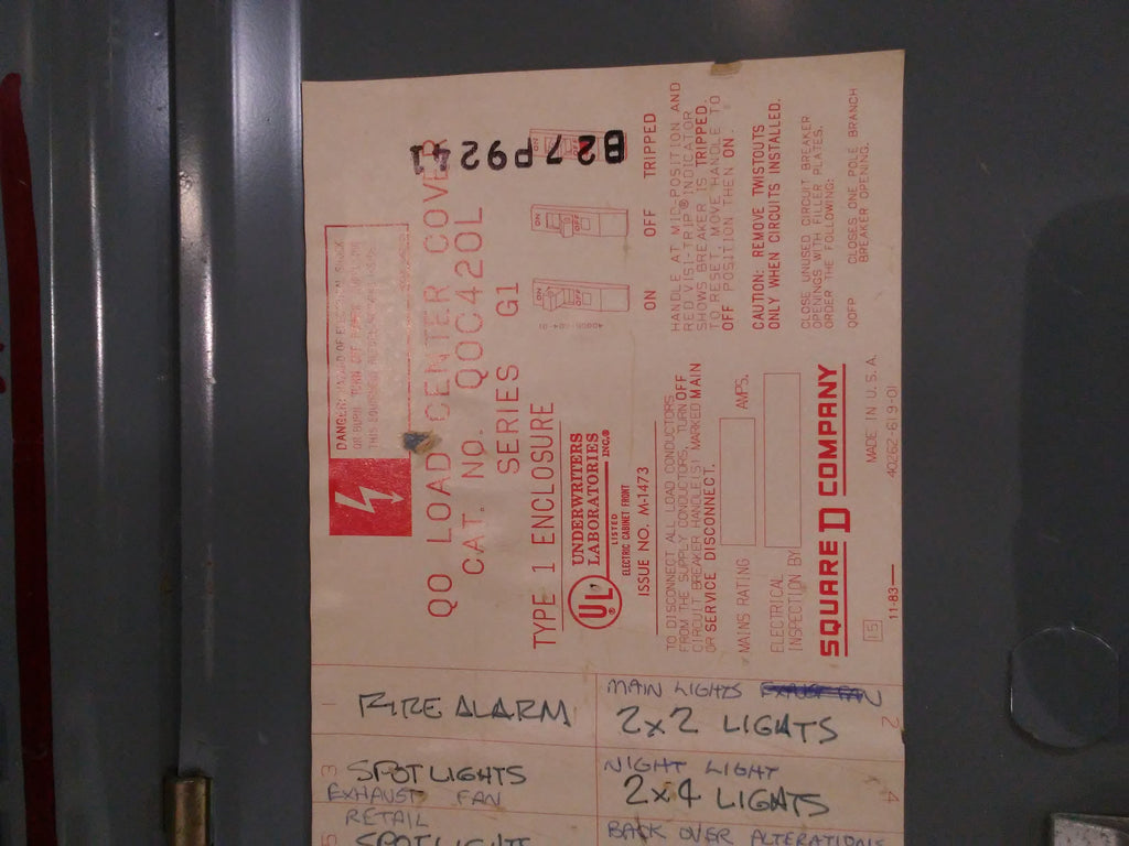 Square D QO Panel – IndSurp