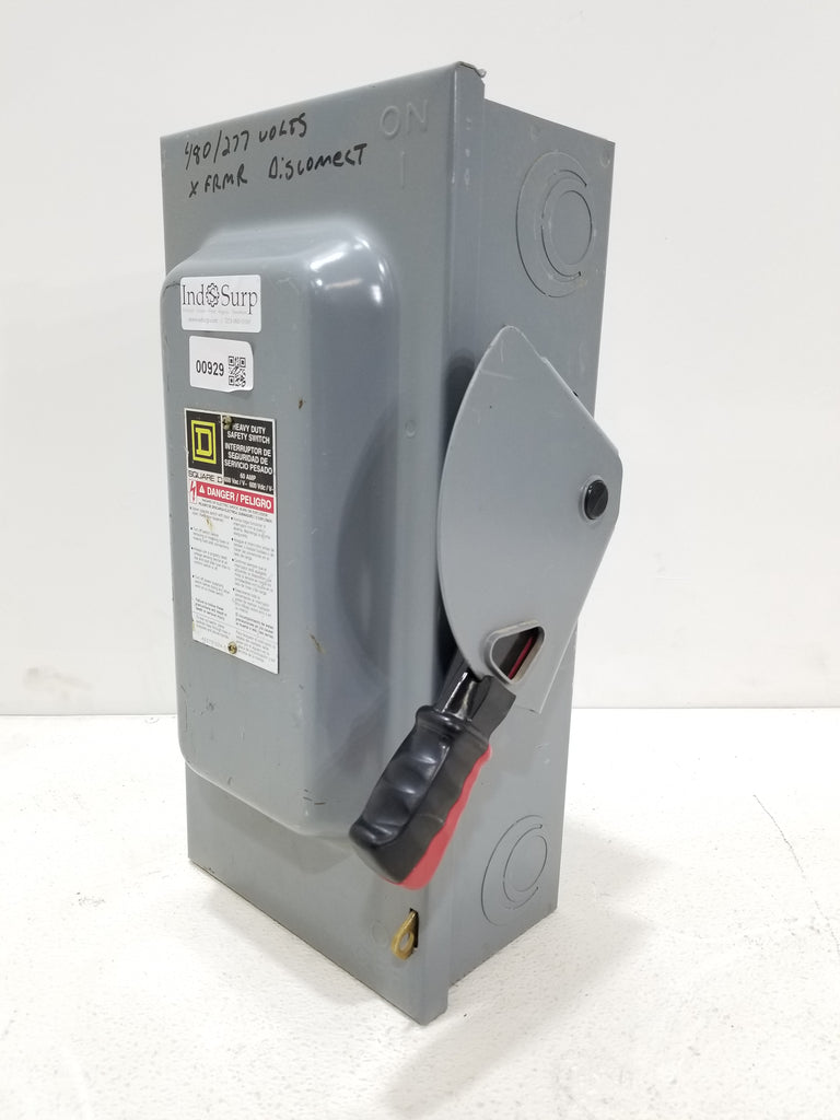 Square D Disconnect 60 Amp 600 Volt Un-Fused – IndSurp