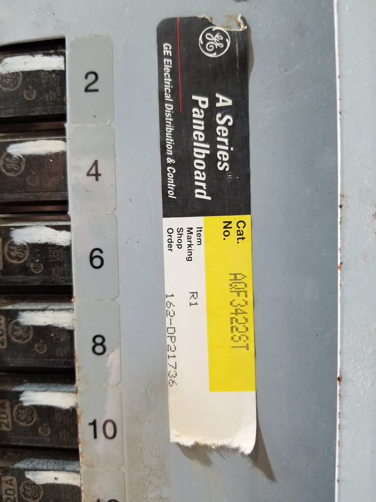 GE Panel With Breakers! 225 Amp 120/240 Volt 3 Phase 4 Wire – IndSurp
