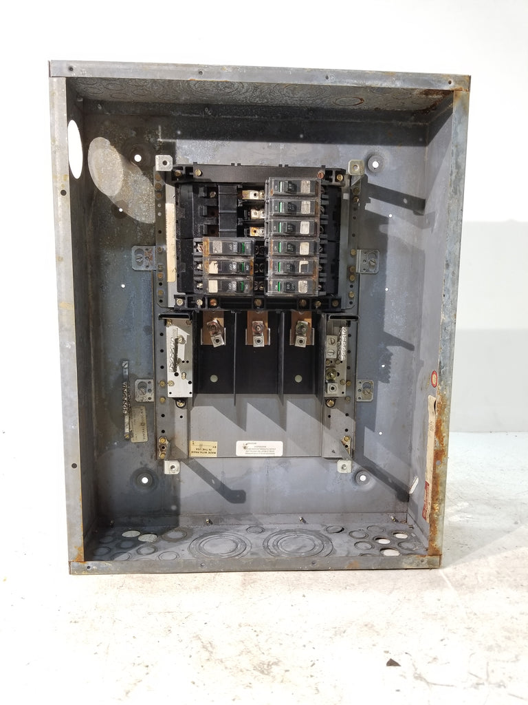 GE Panel With Breakers! 225 Amps 240 Volt 3 Phase 4 Wire – IndSurp