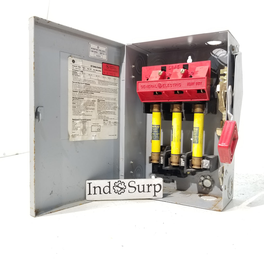 GE Disconnect 30 Amps 600 Volts Fused – IndSurp