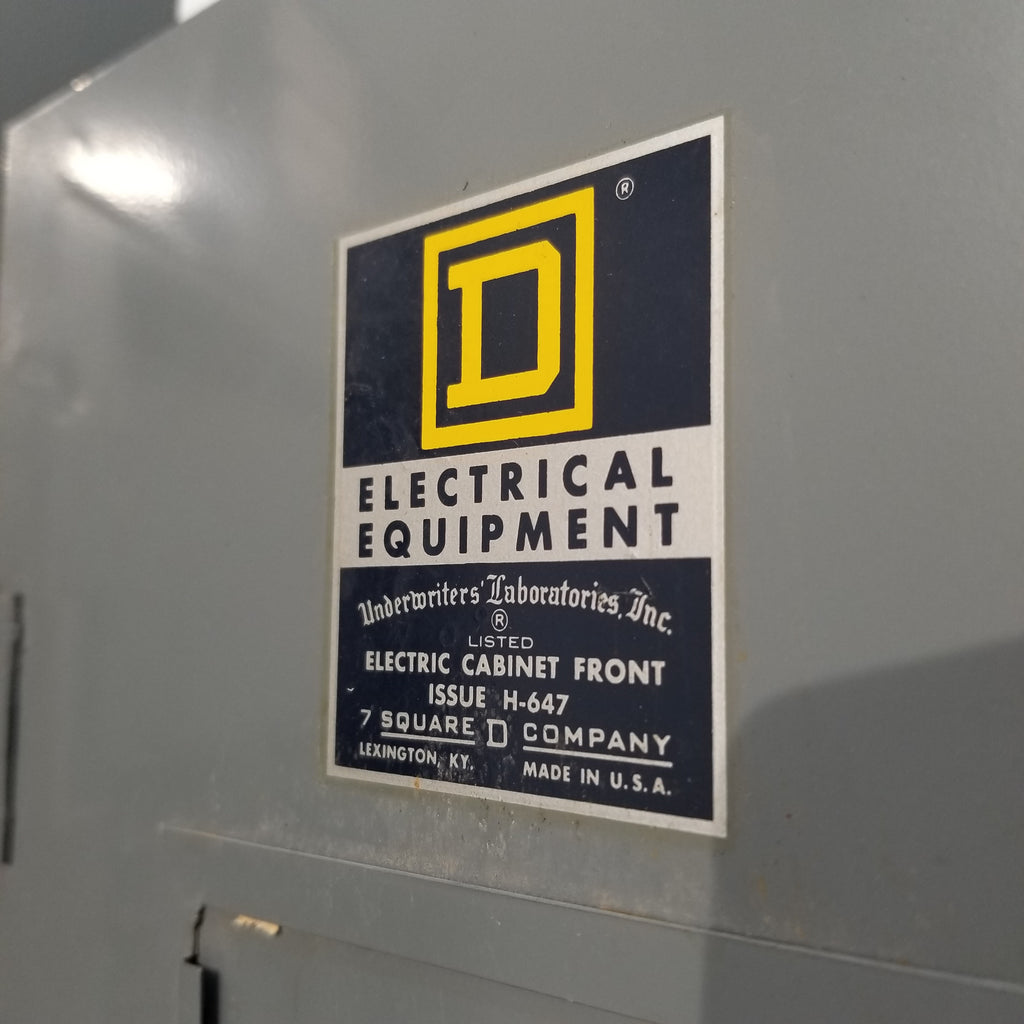 Square D Panel With Breakers ! 100 Amp 208Y/120 Volt 3 Phase 4 Wire ...